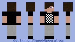 Guy with long hair Minecraft Skin