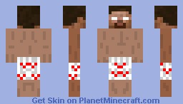 Herobrine in boxers Minecraft Skin