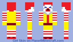 Ronald Mcdonald Minecraft Skin