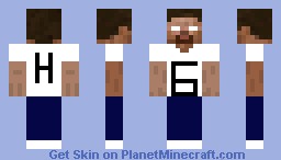 Herobrine soccer player Minecraft Skin