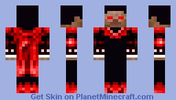 Herobrine Red Eyed V2 Minecraft Skin