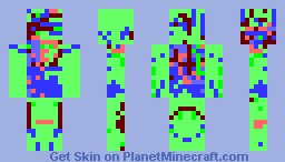 Splatter man! Minecraft Skin