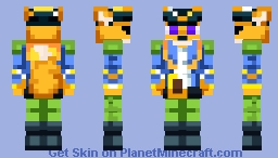 Hive Pirate Fox Minecraft Skin