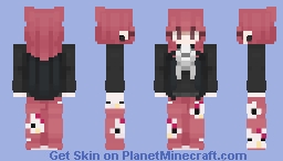 GIRL WITH HELLO KITTY PANTS Minecraft Skin