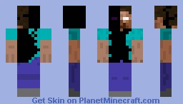 Messed up Herobrine Minecraft Skin
