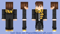 Hogwarts Hufflepuff Student Minecraft Skin