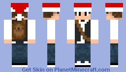 adventurer with santa hat Minecraft Skin