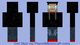 hooded man Minecraft Skin