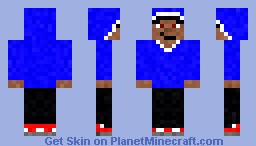 blue hoodie Minecraft Skin