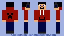 Hoodie steve for simple craft textures Minecraft Skin