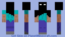 Half-Steve Half Enderman Minecraft Skin