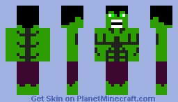 Green Hulk Minecraft Skin