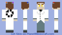 human glados Minecraft Skin