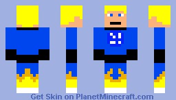 Human Torch Minecraft Skin