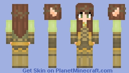 Elven female Huntress Minecraft Skin