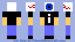 eye-ball head man Minecraft Skin