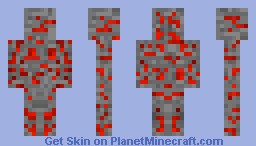 Redstone Ore Camo Minecraft Skin