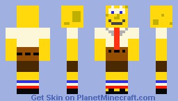Sponge Man Minecraft Skin