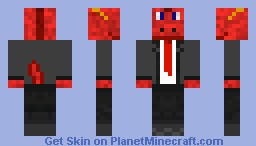 Dragon in a suit Minecraft Skin
