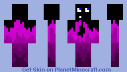 purple flame Minecraft Skin