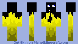 Yellow flame Minecraft Skin