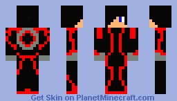 red tron Minecraft Skin