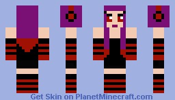 Cute Goth girl Minecraft Skin