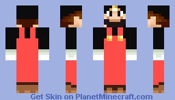 Fire Mario Minecraft Skin