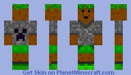grass head person Minecraft Skin