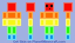 Rainbow slime Minecraft Skin