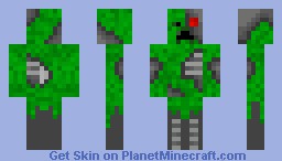 cyborg creeper Minecraft Skin