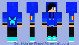 Creeper Hoodie Guy (Hood Up) Minecraft Skin