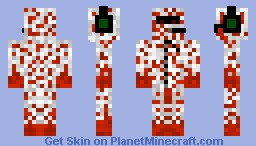 creepy bloody and deadly hit man Minecraft Skin