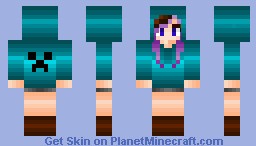Girl in Hoodie Minecraft Skin
