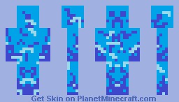 Ice Creeper Minecraft Skin