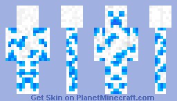 Elemental Ice creeper Minecraft Skin