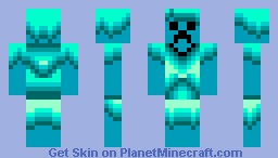 Ice Creeper Minecraft Skin