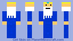 Ice king with real beard Minecraft Skin