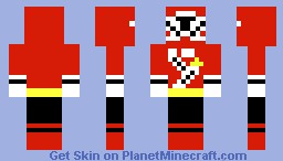 Power Ranger Samurai Red Minecraft Skin