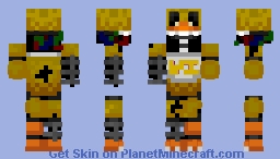 Ignited Chica Minecraft Skin