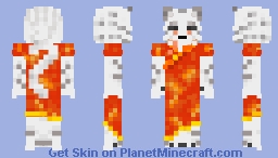 Ghast Snow Leopard Minecraft Skin