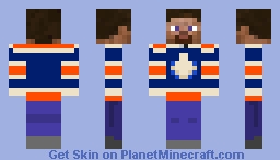 Edmonton Oilers Heritage Classic 2023 Jersey Minecraft Skin
