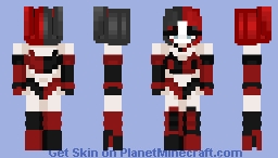 ~ ️Harley Quinn Exotic🖤~ Minecraft Skin