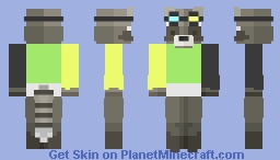 Rax The Raccoon Minecraft Skin