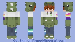 Pride Dino Hoodie Minecraft Skin