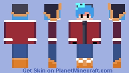 Winter Bf (Winter Special Fnf) Minecraft Skin