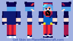 Boyfriend (Fnf Salad Fingers) Minecraft Skin