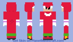 Knuckles The Echidna (Knuckles.Exe The Emerald Curse) Minecraft Skin