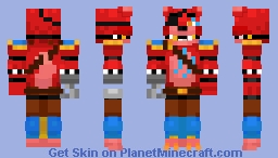 Glamrock foxy Minecraft Skin