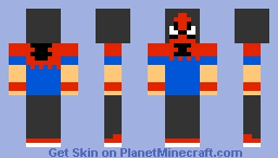 Redback spider Minecraft Skin